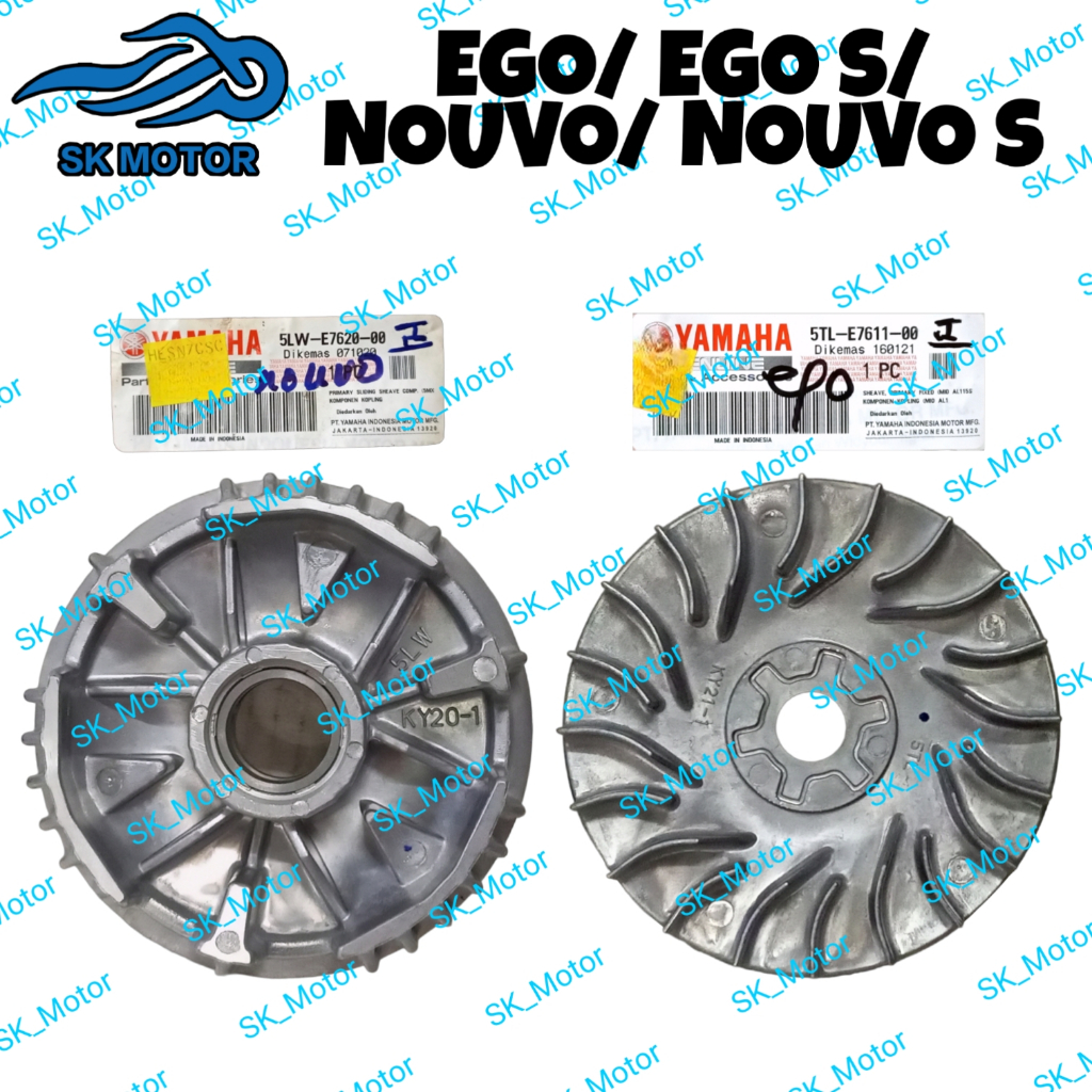 Yamaha EGO S NOUVO S Original Primary Fixed Sheave Primary Sliding ...