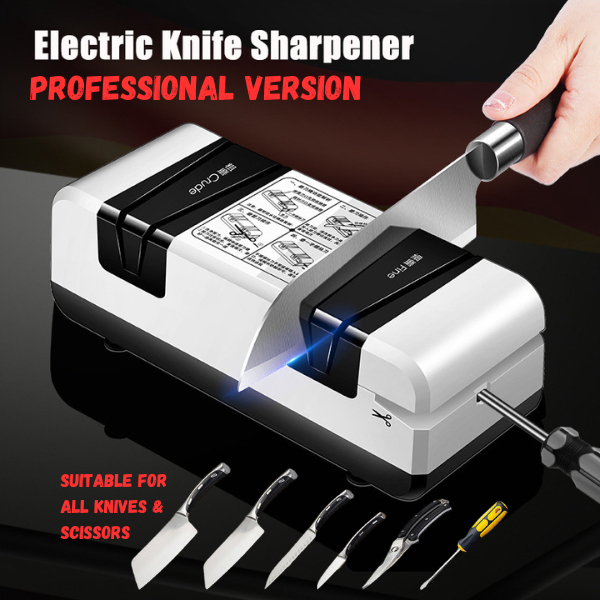 Electric Automatic Knife Sharpener Professional With 15-Degree Bevel ...
