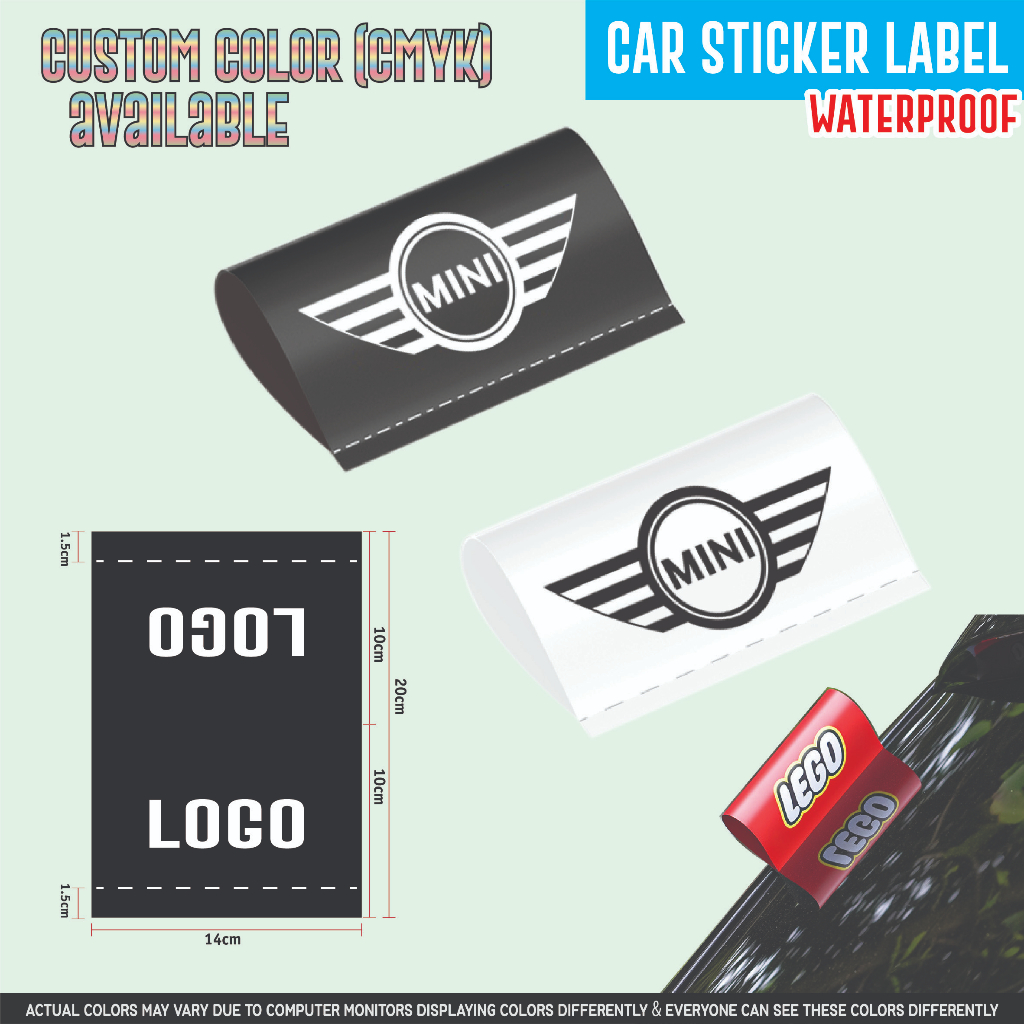 Car Door Label Sticker Car Exterior Decoration Sticker Label Tag Hot ...