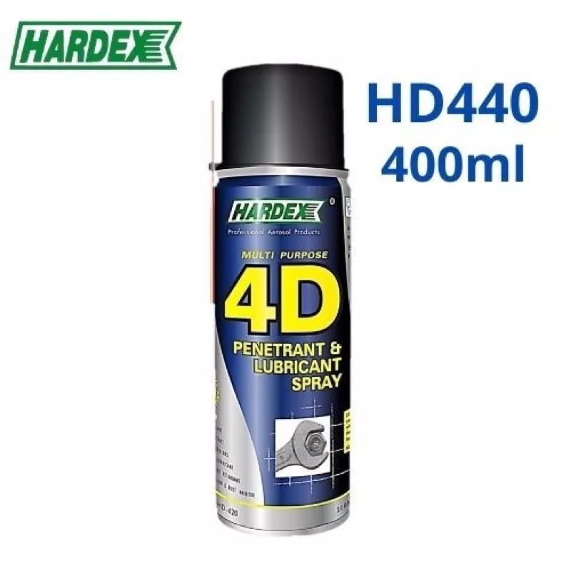 HARDEX 4D PENETRANT & Lubricant Spray Anti Rust 200ml / 400ml | Shopee ...