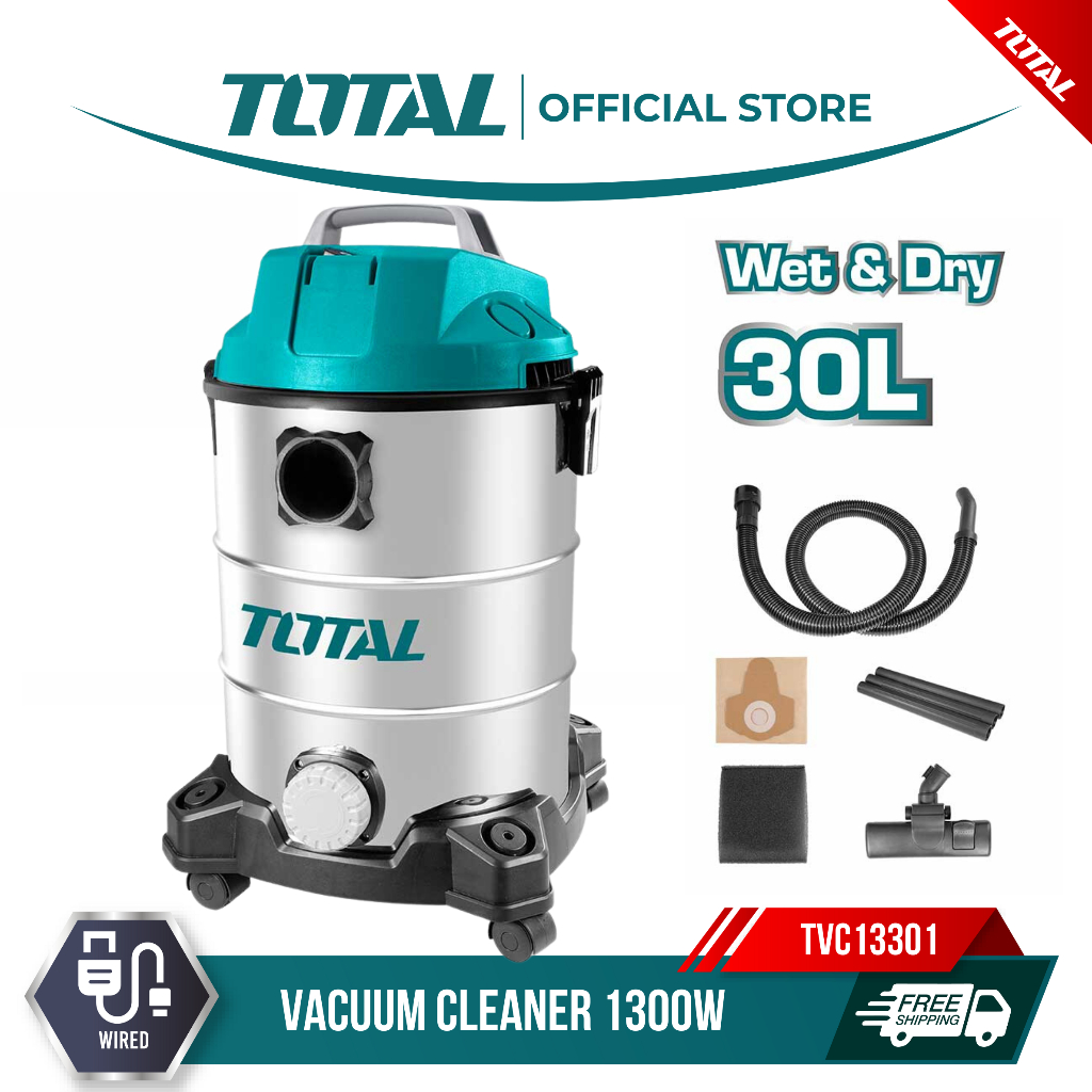 Total Vacuum Cleaner Wet & Dry (1300W) TVC13301 | Shopee Malaysia