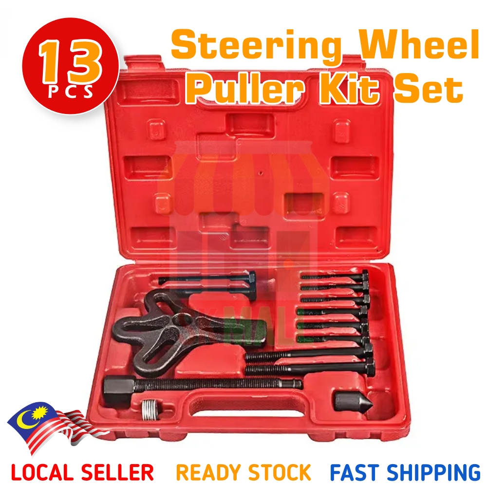 13pcs Steering Wheel Puller Set Harmonic Balancer Pulley Flywheel ...