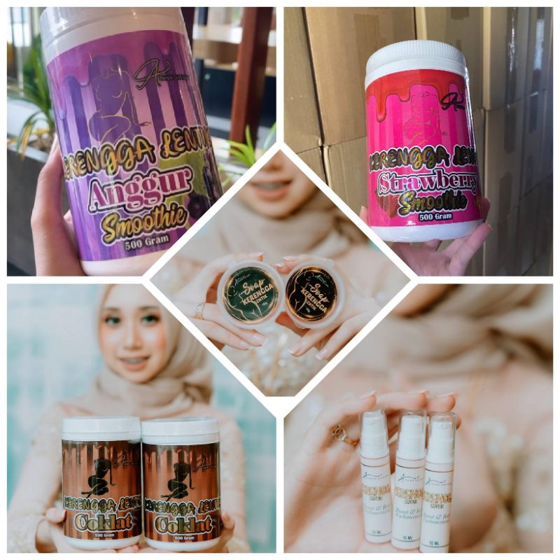 🌺ORIGINAL HQ🌺KERENGGA LENTIK COKLAT/ANGGUR/ STRAWBERRY & SERUM LENTIK ...