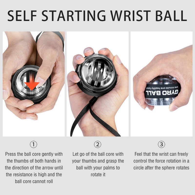 GYRO BALL POWER WRIST BALL WRIST TRAINING GYM TRAINING GYM GYRO BALL ...