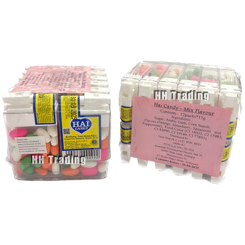 15g x 12’s TIC-TAC HAI CANDY ASSORTED / KEMBANG GULA ANEKA RASA ...
