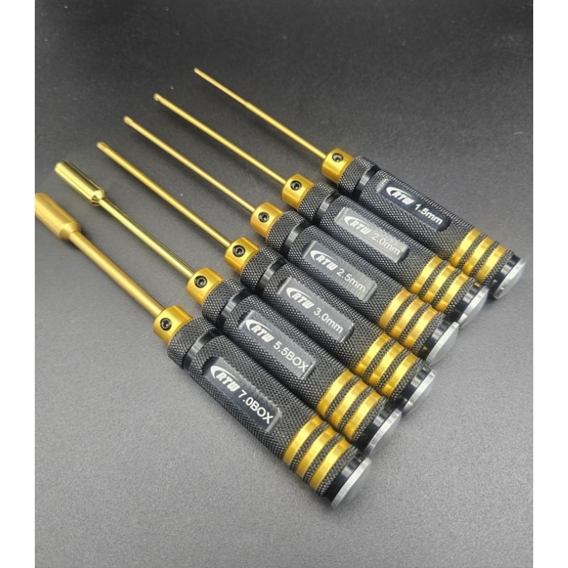 RTW Rc tool HSS hex screw driver tatanium plating hardened 1.5 2.0 2.5 ...
