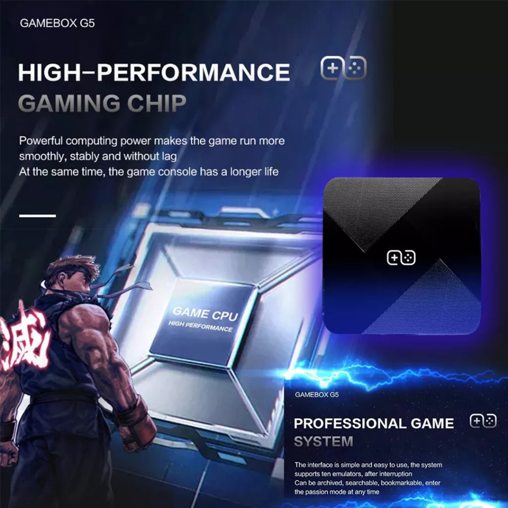READY STCOK GAMEBOX G5 128GB Android TV box + GAME BOX G5 2in1 4K HD ...