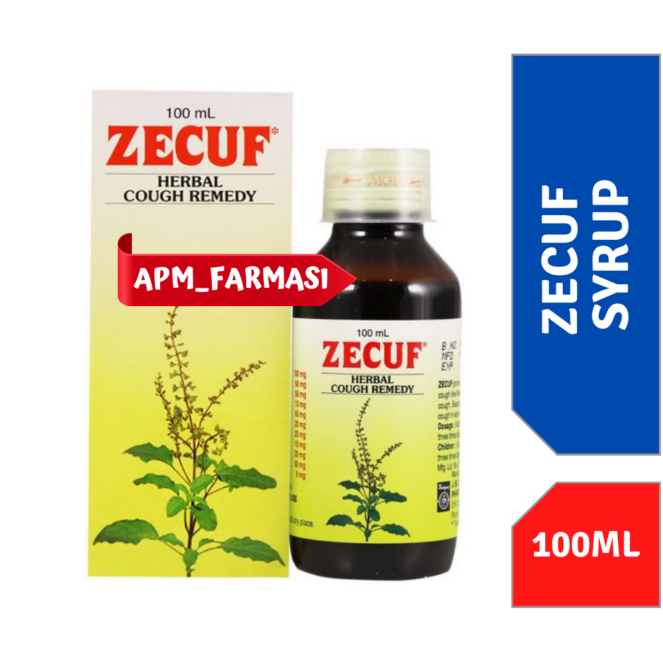 [EXP:10/2027] ZECUF HERBAL COUGH REMEDY SYRUP 100ML (UBAT BATUK ...