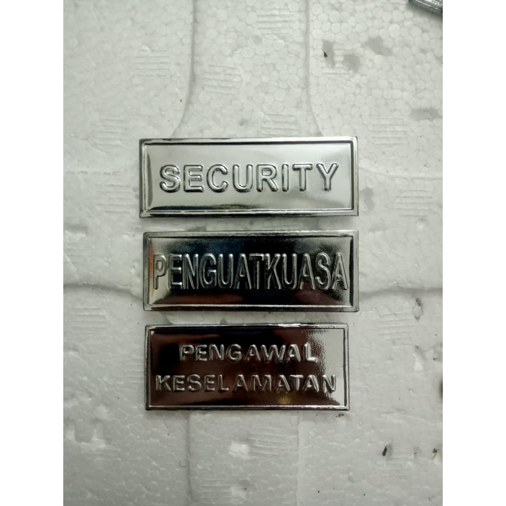 Lencana Bahu Metal Security Pengawal Keselamatan | Shopee Malaysia