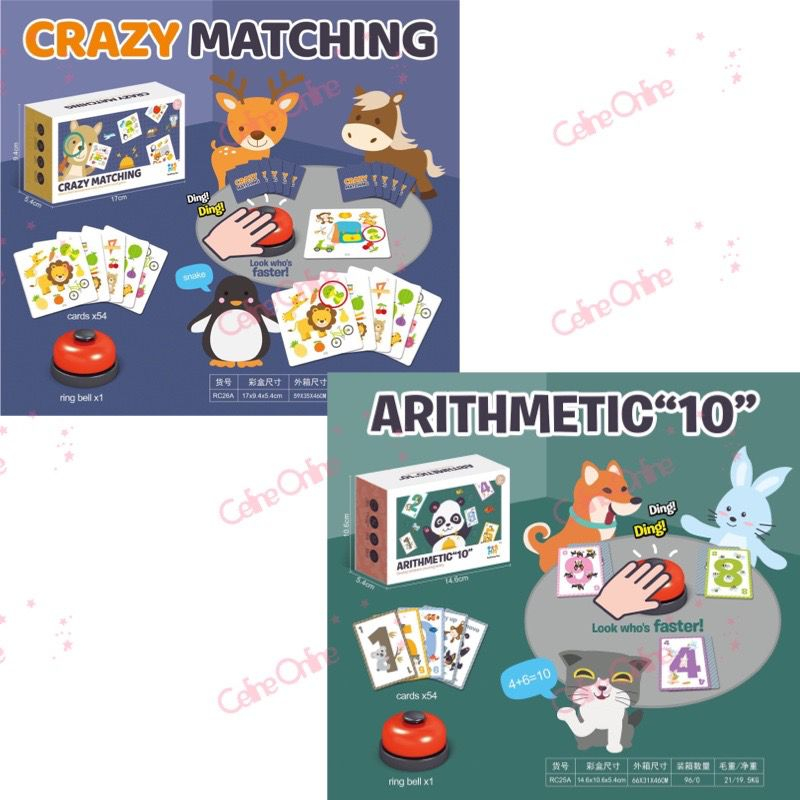 Pattern Matching Board Game / Crazy Count 10 Math Board Game Family ...