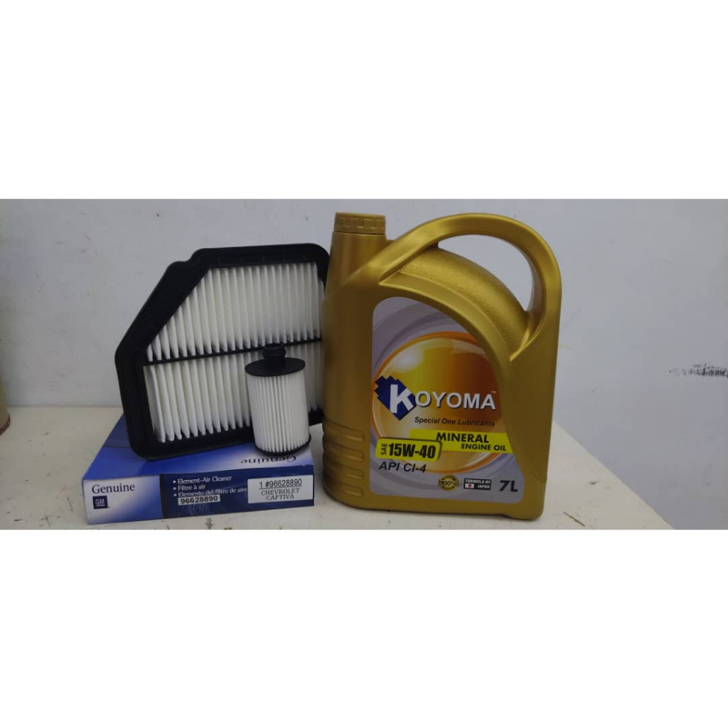 CHEVROLET CAPTIVA C140 2012y (DIESEL MODEL) OIL FILTER + AIR FILTER ...