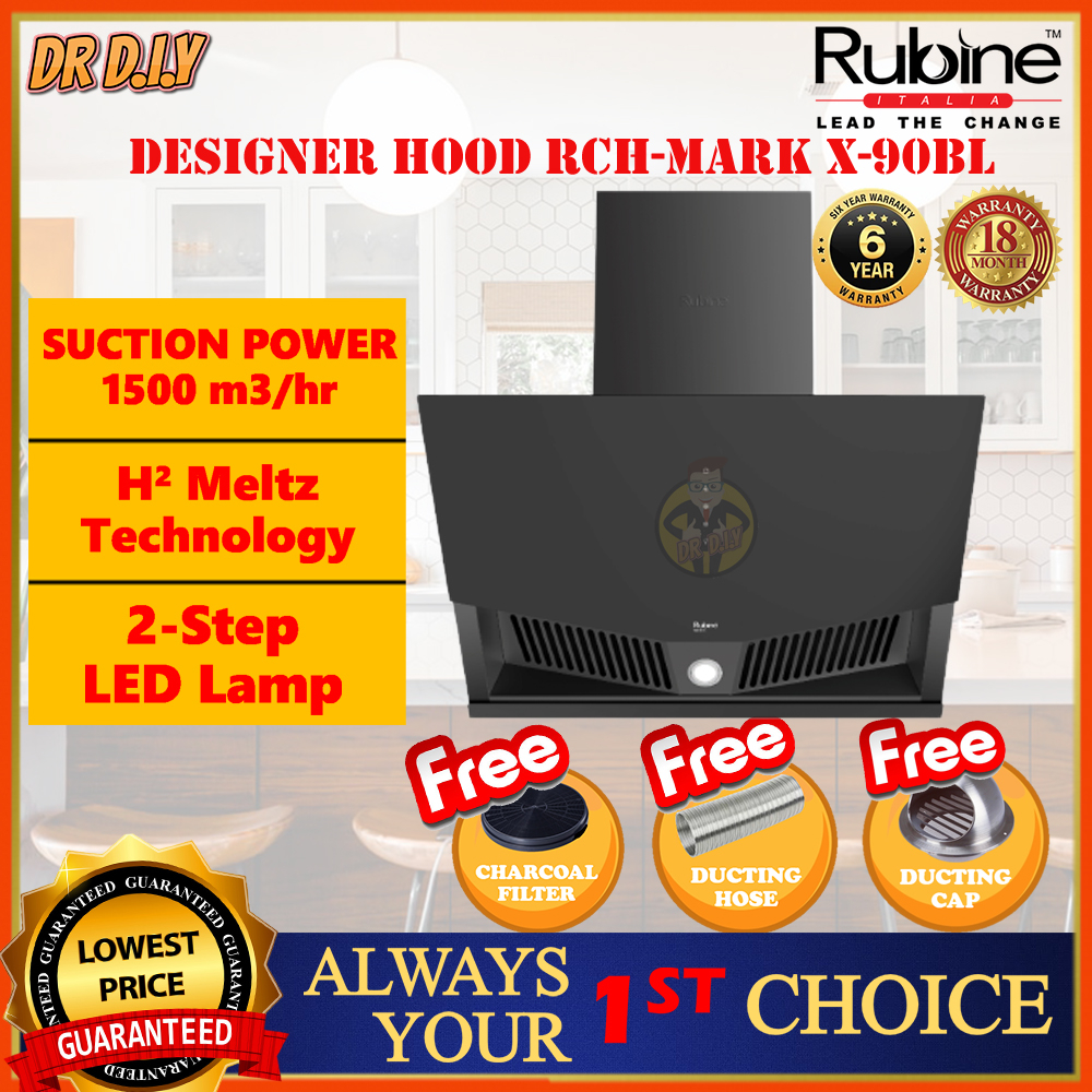 [NEW LAUNCH] RUBINE 1500 m³/hr CHIMNEY SLANTED COOKER HOOD RCH-MARK X ...