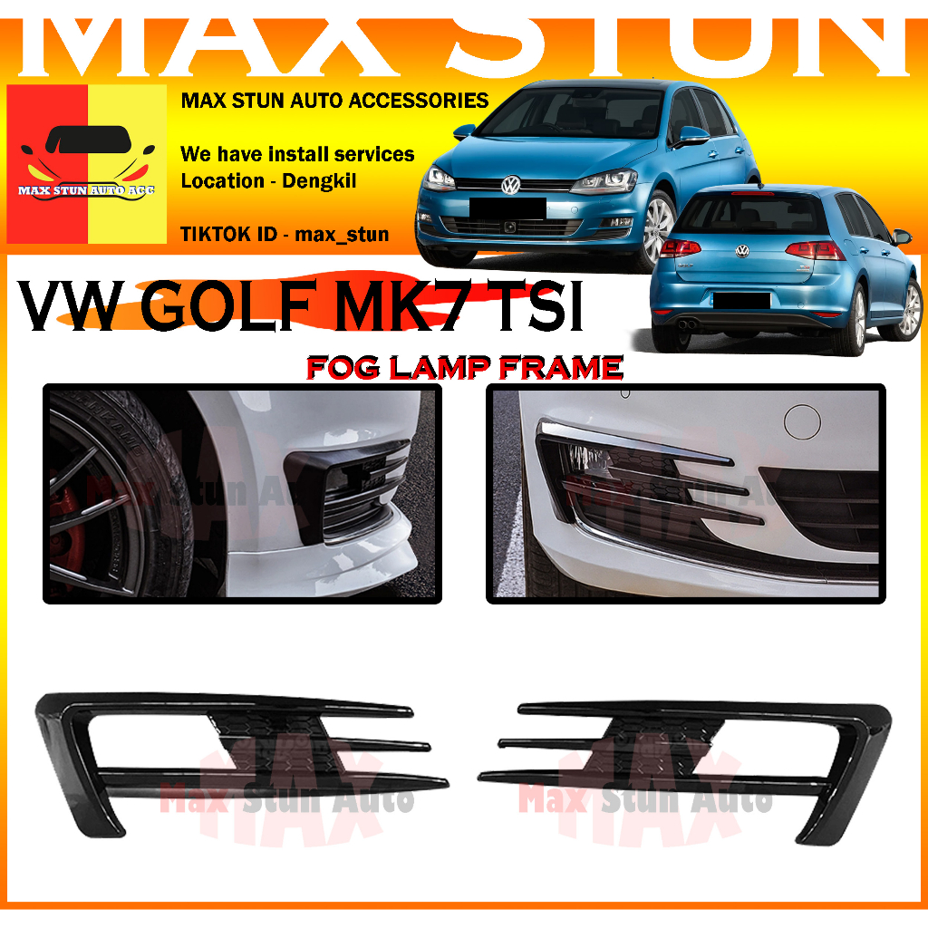 VOLKSWAGEN GOLF MK7 TSI FOG LAMP LIGHTS EYEBROW FRAME TRIM VW GOLF 7 ...