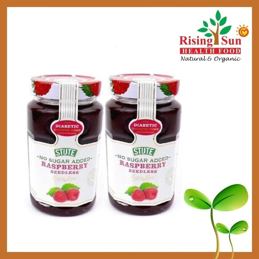 Stute Raspberry Seedless Jam Diabetic No Sugar Added 430G - Twin Pack ...