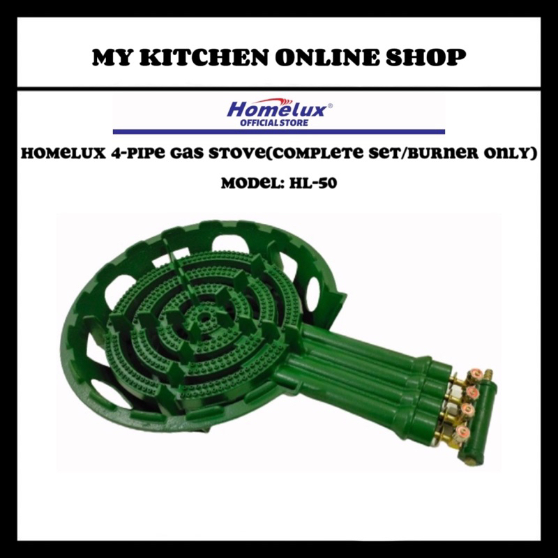 HOMELUX HL-50 4-PIPE BURNER/HL-50 Dapur Gas/Dapur 4Lingkar/Dapur Gas ...