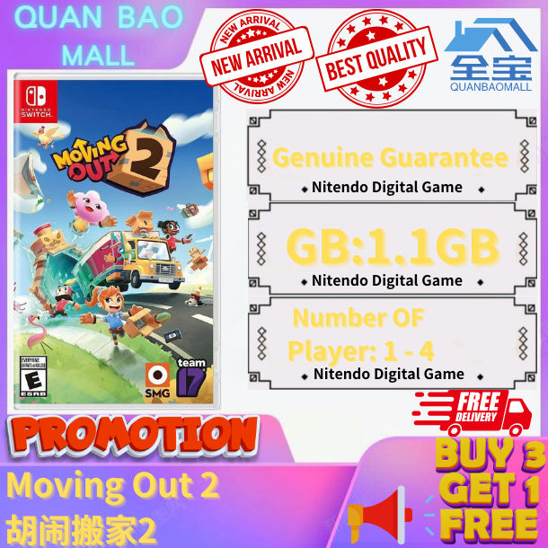 Moving Out 2 胡闹搬家2 (Nintendo Switch) Muat turun Permainan Digital Murah ...