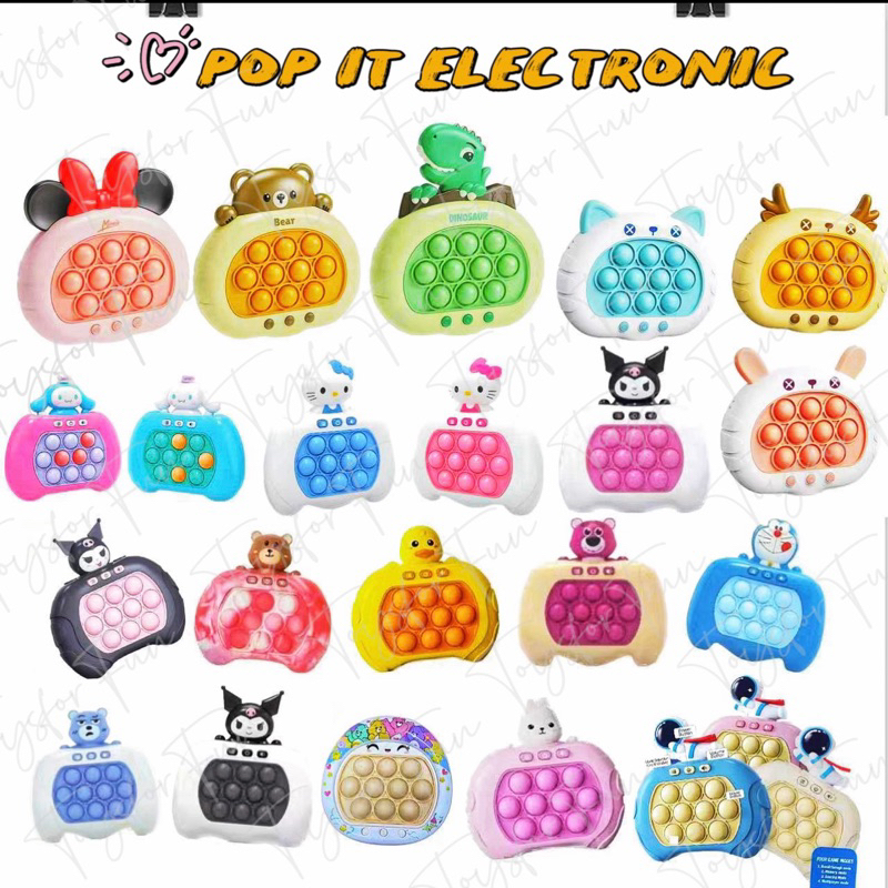 Quick Push Game Pop It Electronic Game Console Reaction Training ...
