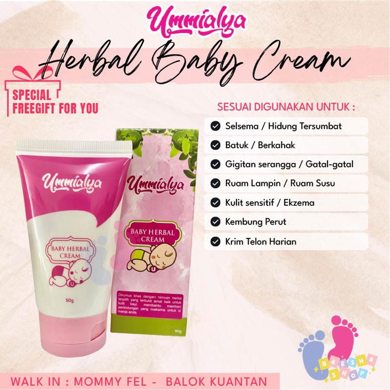 HERBAL BABY CREAM UMMIALYA | Shopee Malaysia