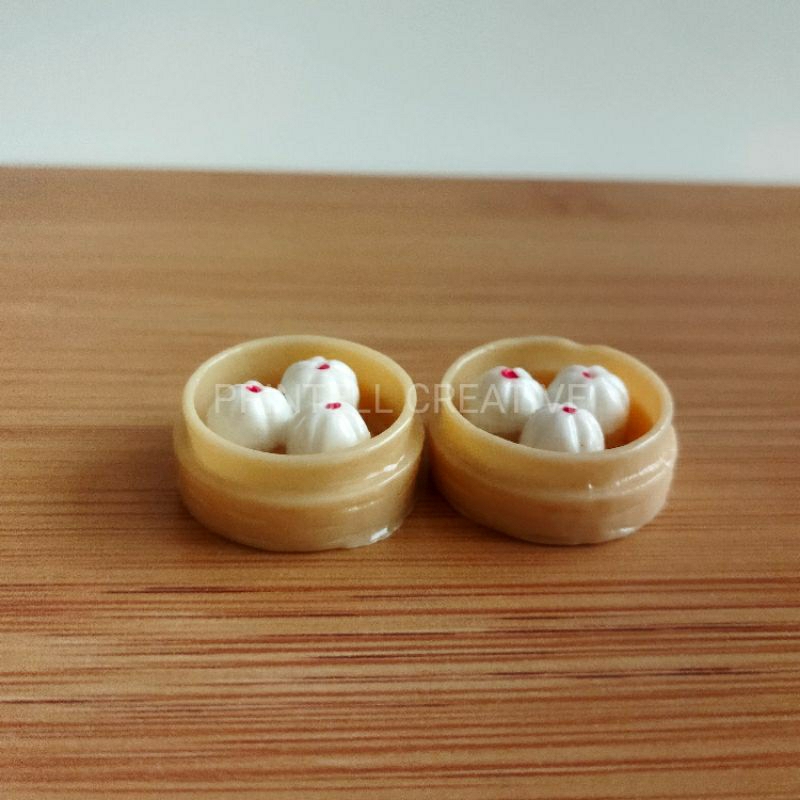 Toy Miniature Dimsum Bun 1:12 / Miniature Dollhouse Dimsum Bun 1:12 ...
