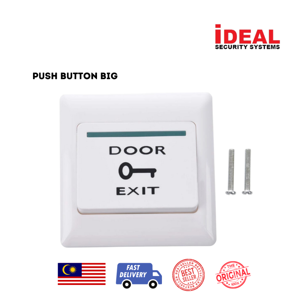 (READY STOCK) Door Exit Push Button For Card Access Controlled Door ...
