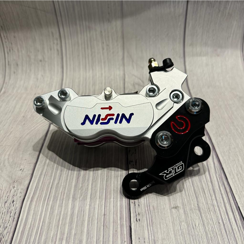 Nissin Caliper Pump Y15zr Y15 300mm Front Set P4 Nissin Caliper 4Pot Set With Bracket Y15zr ...