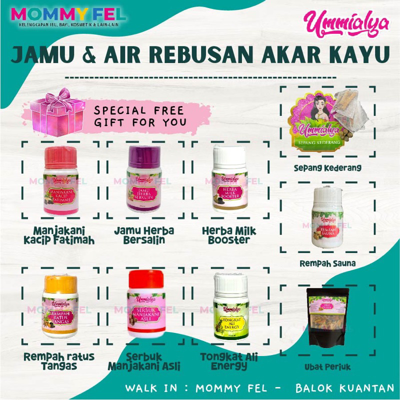 JAMU UMMIALYA / AIR HERBA REBUSAN AKAR KAYU UMMIALYA / SET PANTANG ...