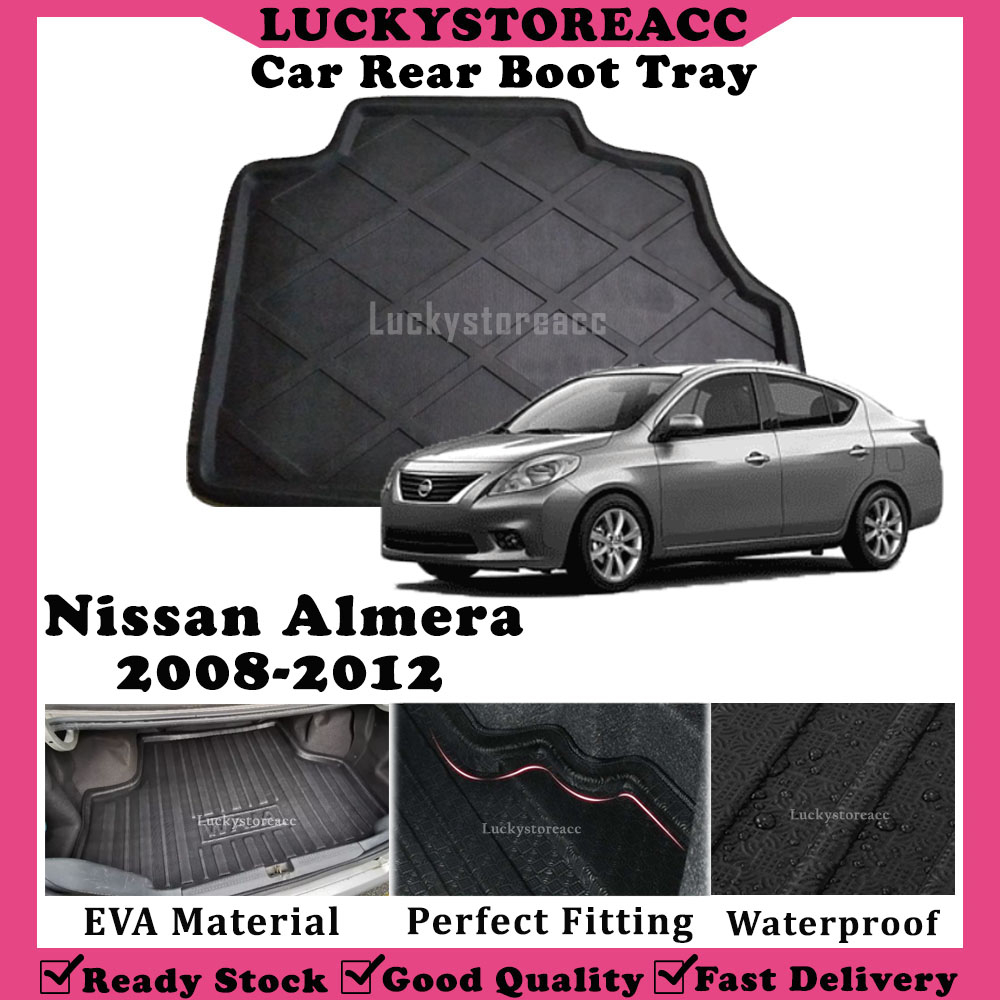 Nissan Almera 2008-2012 Custom Fit Car Rear Boot Tray Luggage Cargo ...
