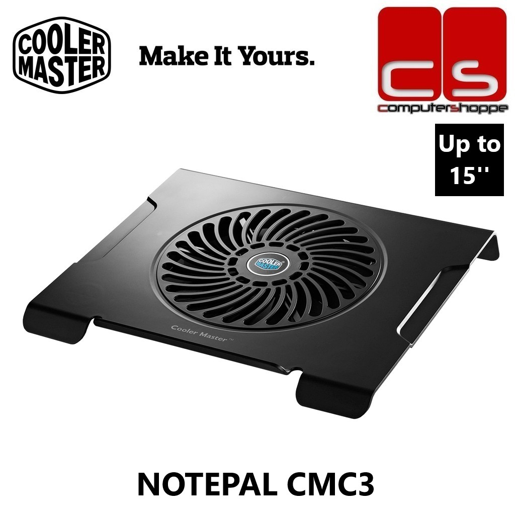 Cooler Master Notepal CMC3 Silent Fan Notebook Cooling Pad | Shopee ...