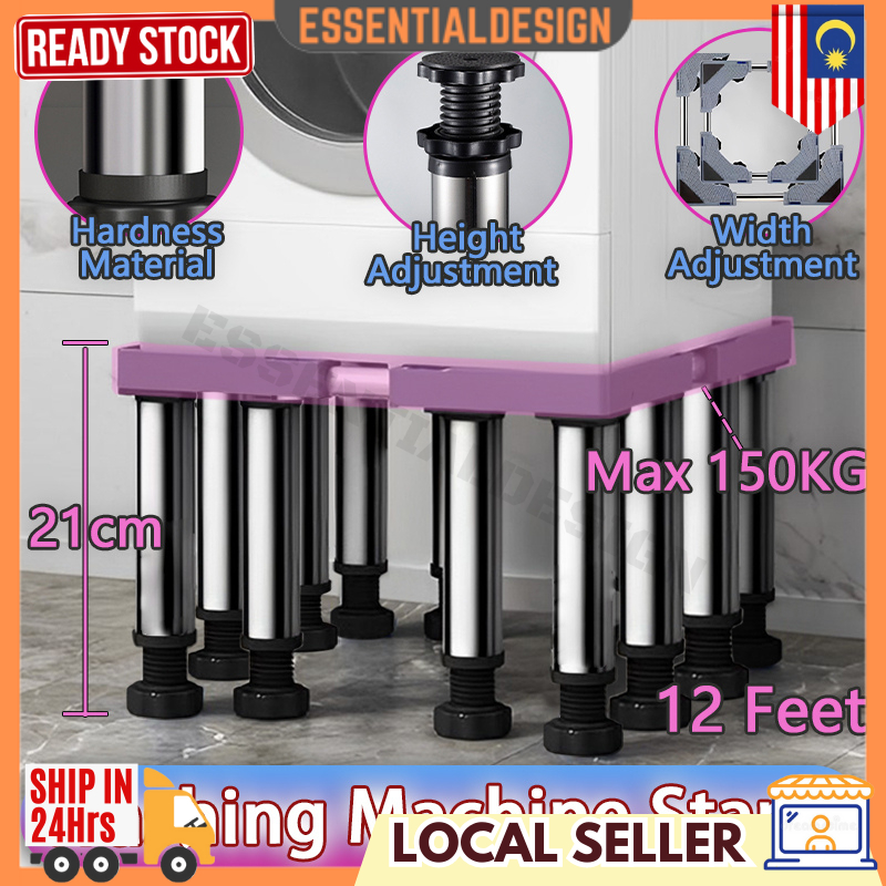 20cm Height 12 Steel Legs Adjustable Washing Machine Stand Base Fridge ...