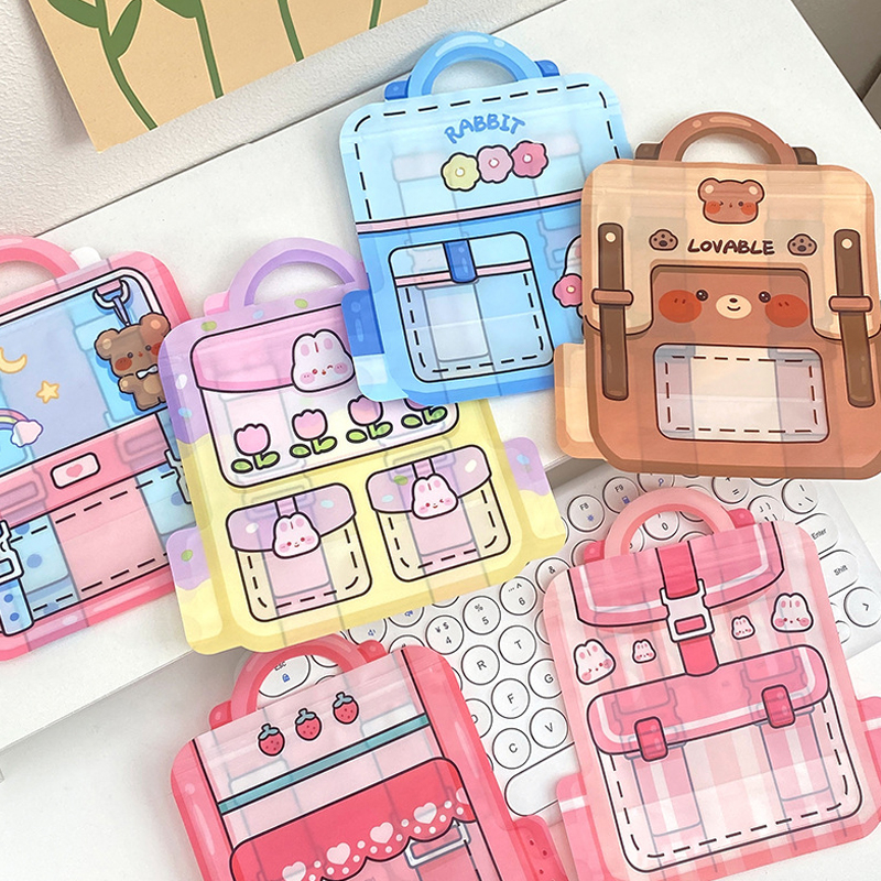 Cute New INS Cartoon Ziplock Zipper Gift with handle Snack bag ...