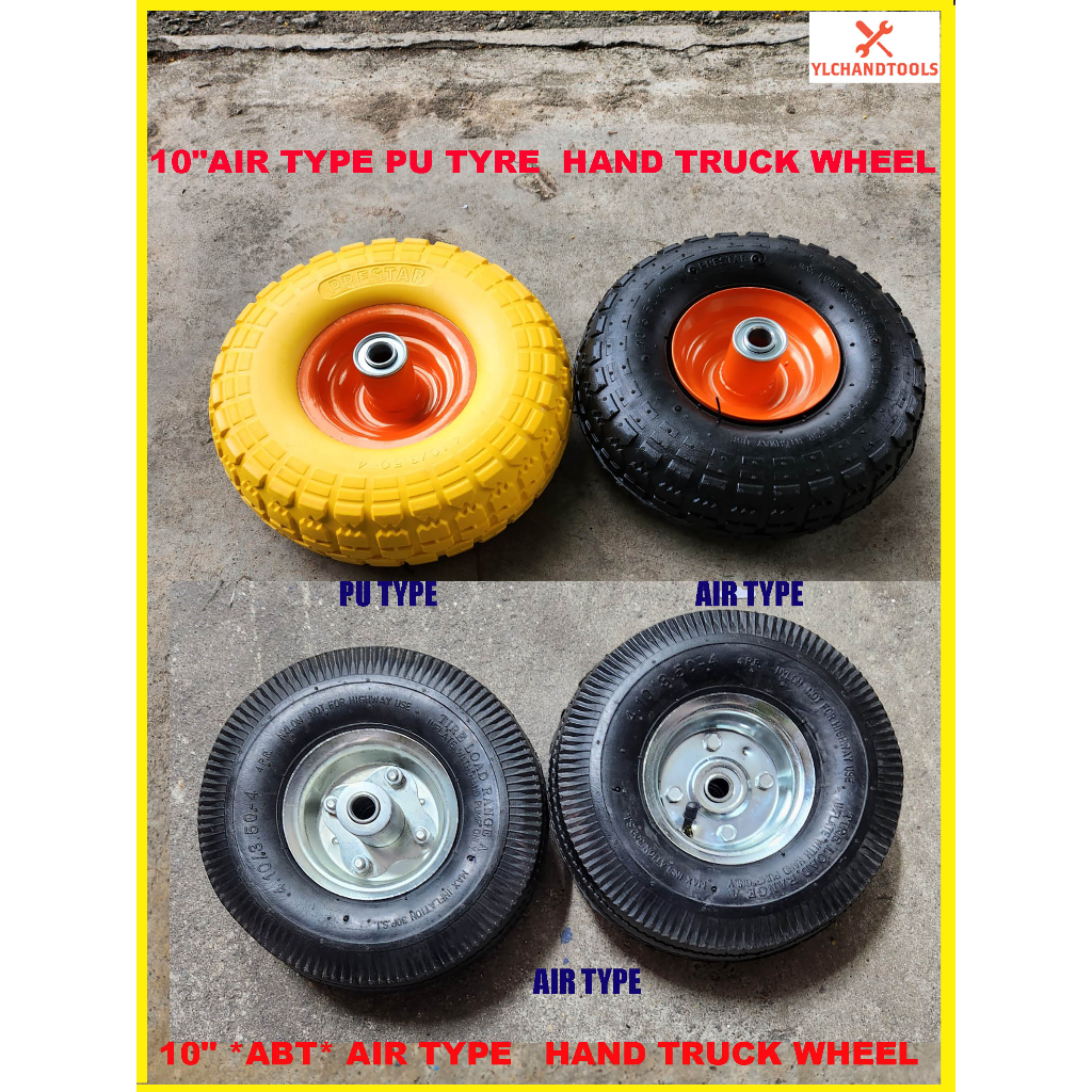 AIR TYRE & PU TYRE WHEEL TAYAR TROLLEY REPLACEMENT 10” | Shopee Malaysia