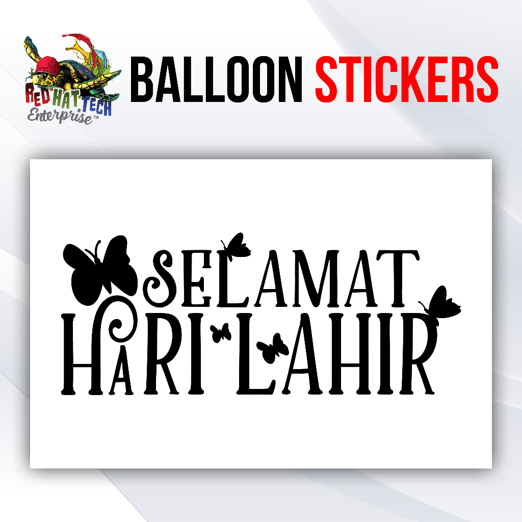 HARI LAHIR BOBO 18'' INCI STICKER SURPRISE [01] [BIRTHDAY / HARI LAHIR ...