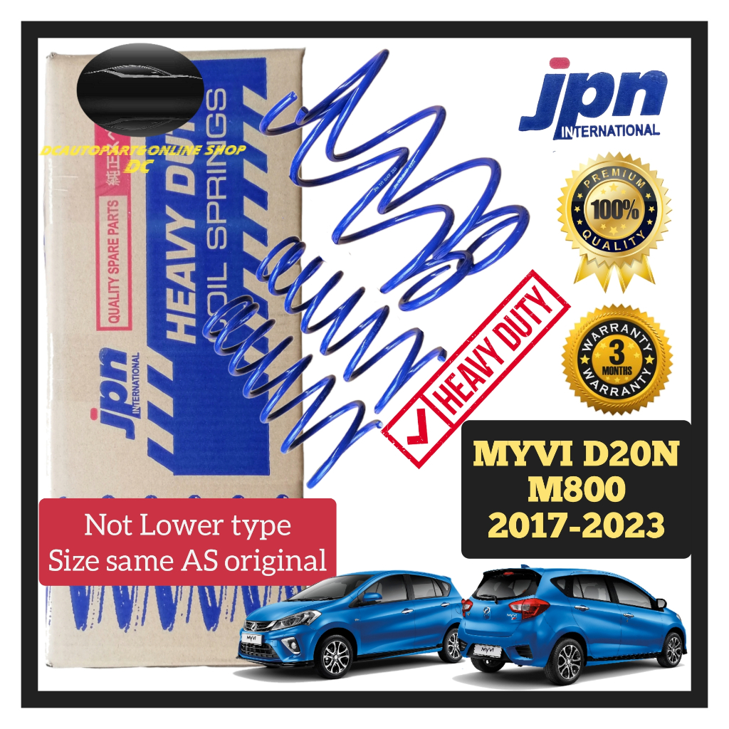 JPN INTERNATIONAL HEAVY DUTY SPRING ABSORBER PERODUA MYVI D20N M800 ...