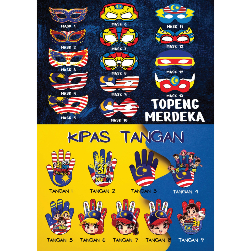 TOPENG MASK MERDEKA SIAP CUT | Shopee Malaysia