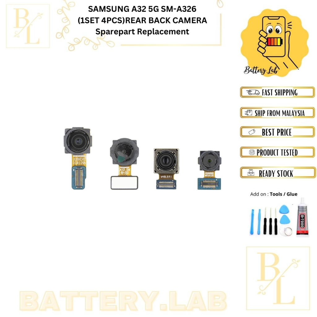 SAMSUNG A32 5G SM-A326 (1SET 4PCS)REAR BACK CAMERA Sparepart ...