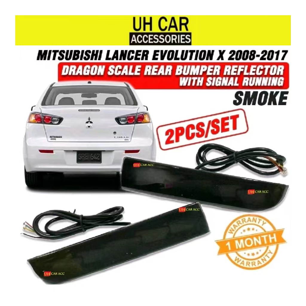 Mitsubishi Lancer Evolution X 2008 - 2017 Dragon Scale Rear Bumper ...