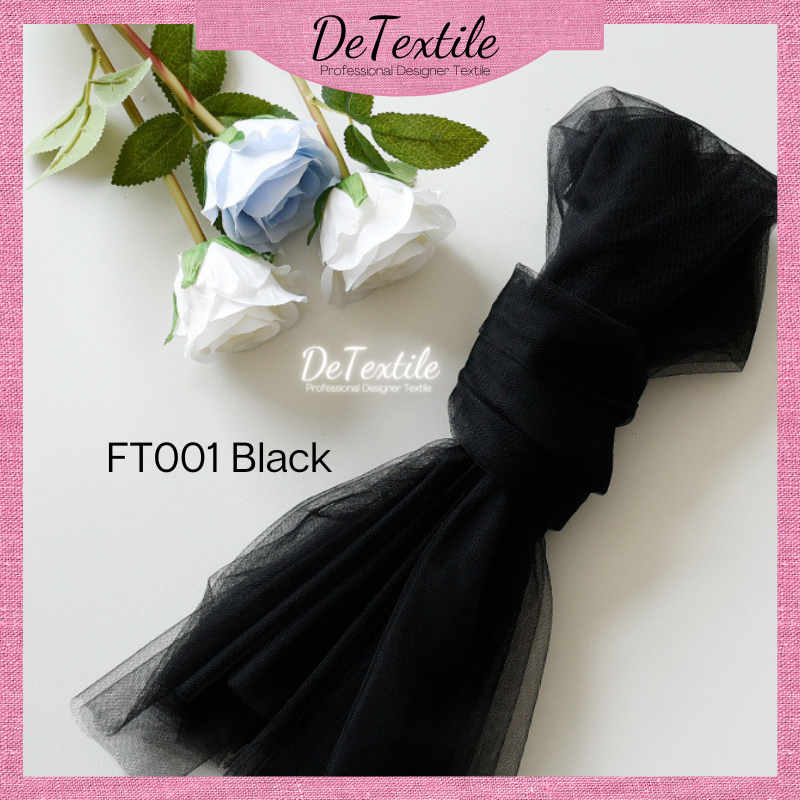 DeTextile Premium Tulle Bridal Soft Net Kain Net Lembut Murah Bidang ...