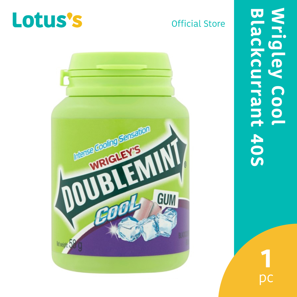 Wrigley's Doublemint Blackcurrant Flavour Cool Gum 40s | Shopee Malaysia