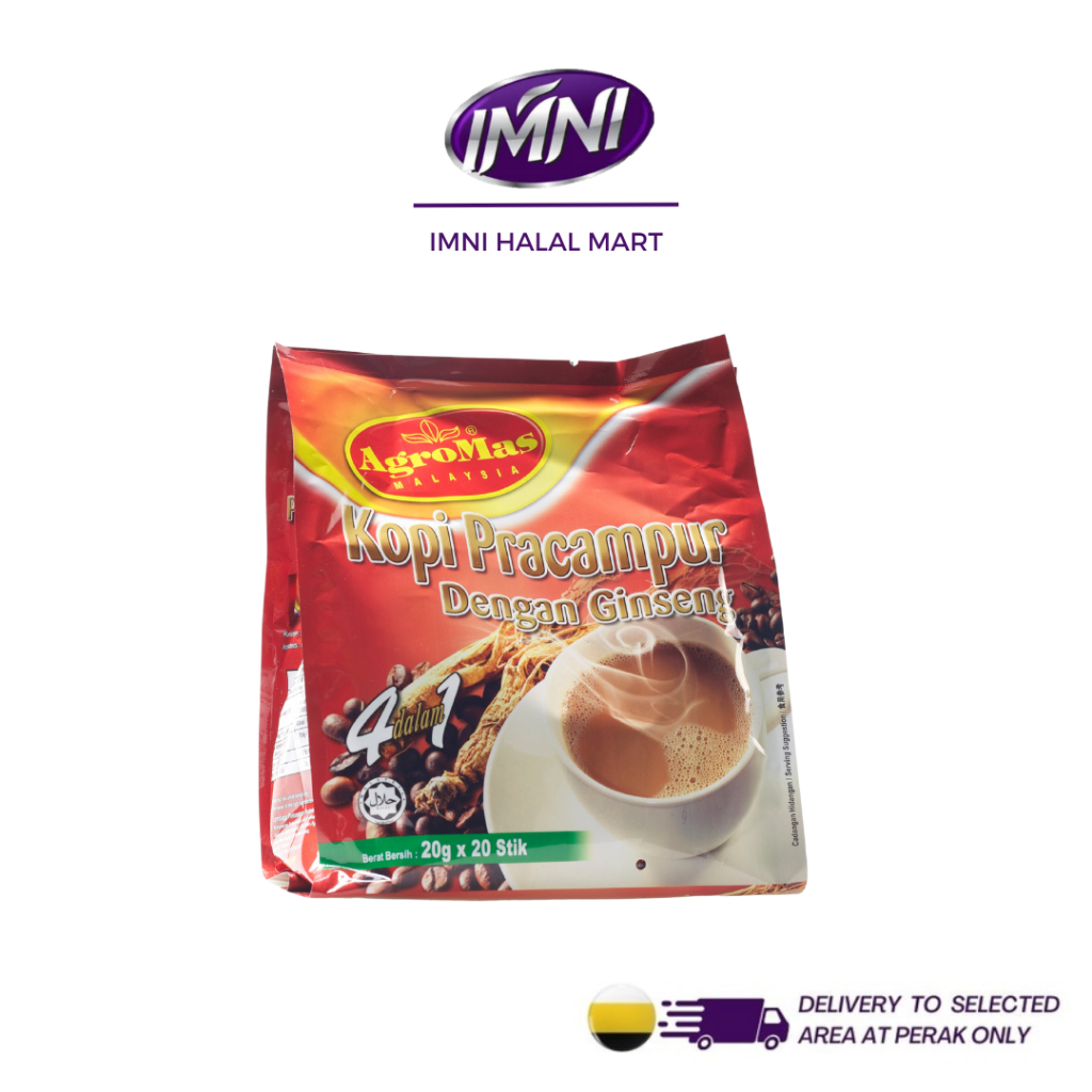 AGROMAS KOPI PRACAMPURAN GINSENG 20'S X 20G | Shopee Malaysia