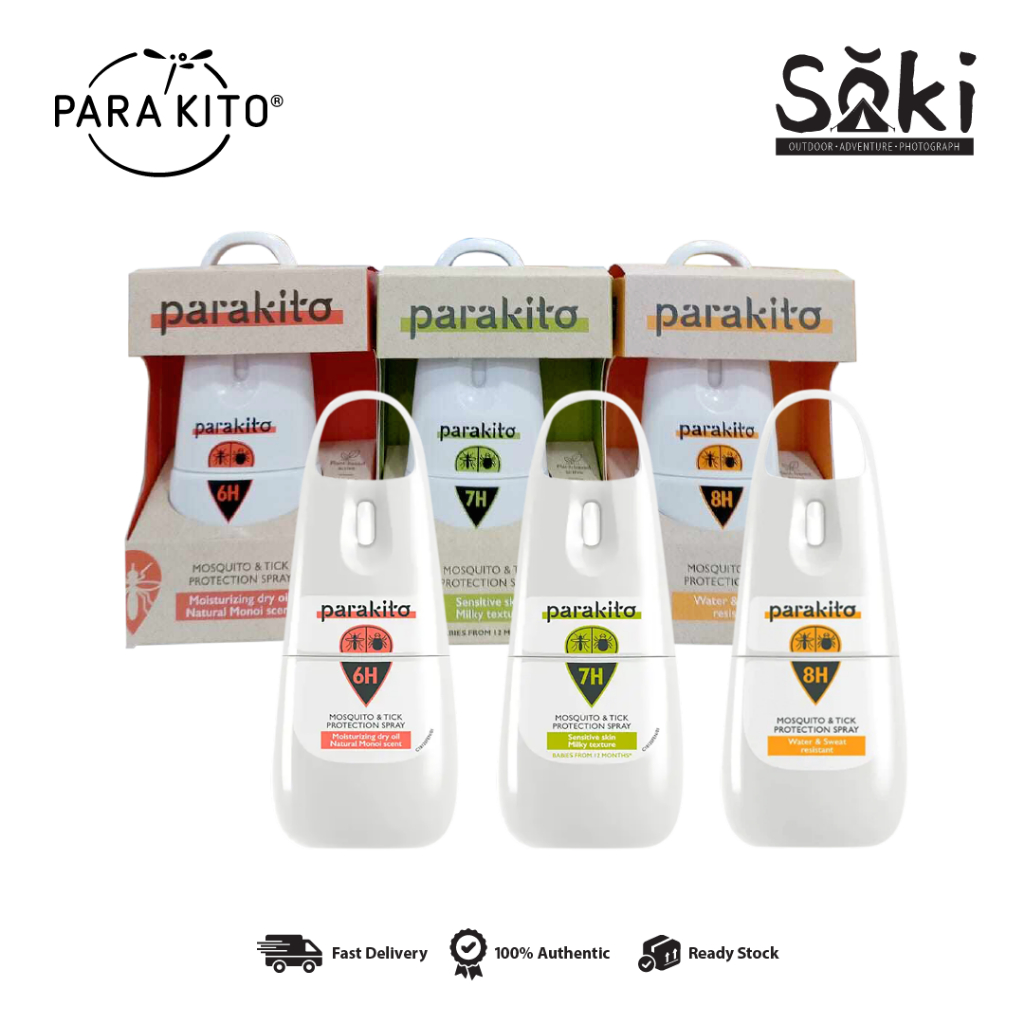 [𝗠𝗔𝗗𝗘 𝗜𝗡 𝗙𝗥𝗔𝗡𝗖𝗘] 𝗣𝗔𝗥𝗔𝗞𝗜𝗧𝗢 - SPRAY MOSQUITO & TICK PROTECTION 75ML/REPELLENT/PLANT BASED/NATURAL ...