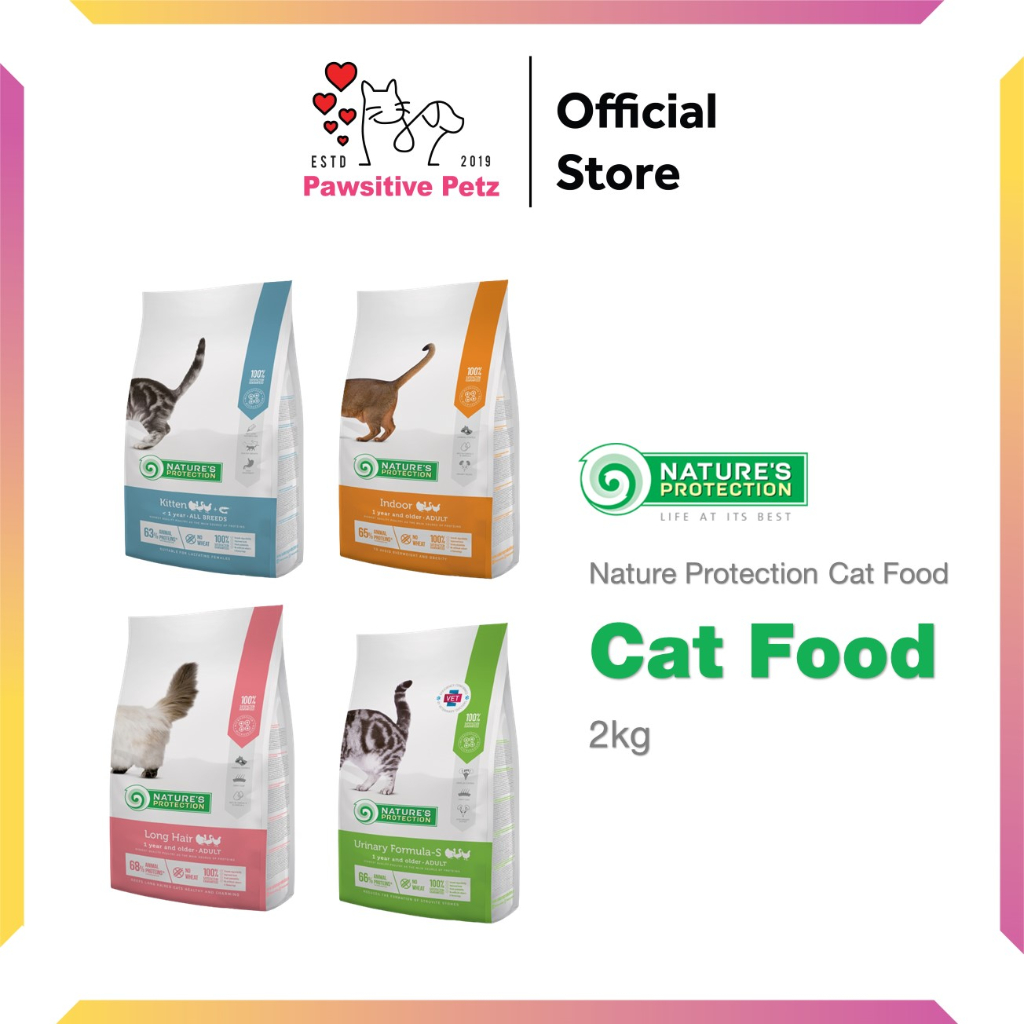 Nature's Protection Cat Food 2kg - Kitten/Indoor/Long Hair/Urinary ...