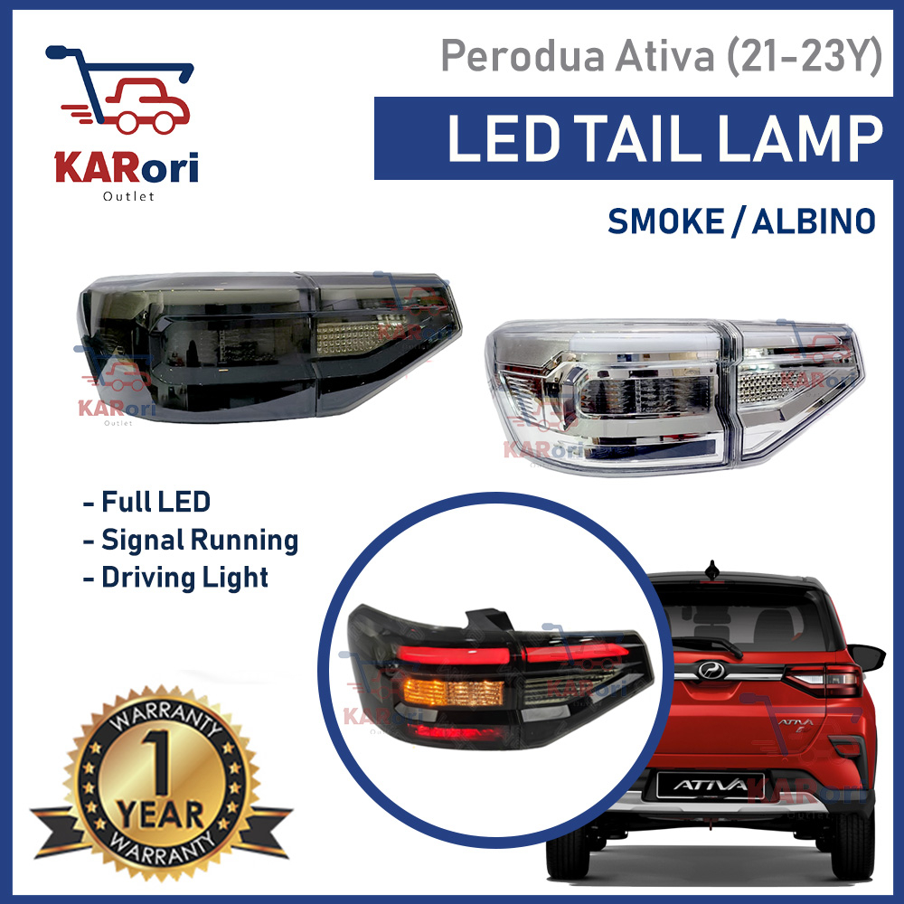 PERODUA ATIVA (2021 to 2023) LED DRL TAIL LAMP / TOYOTA RAIZE LED DRL ...
