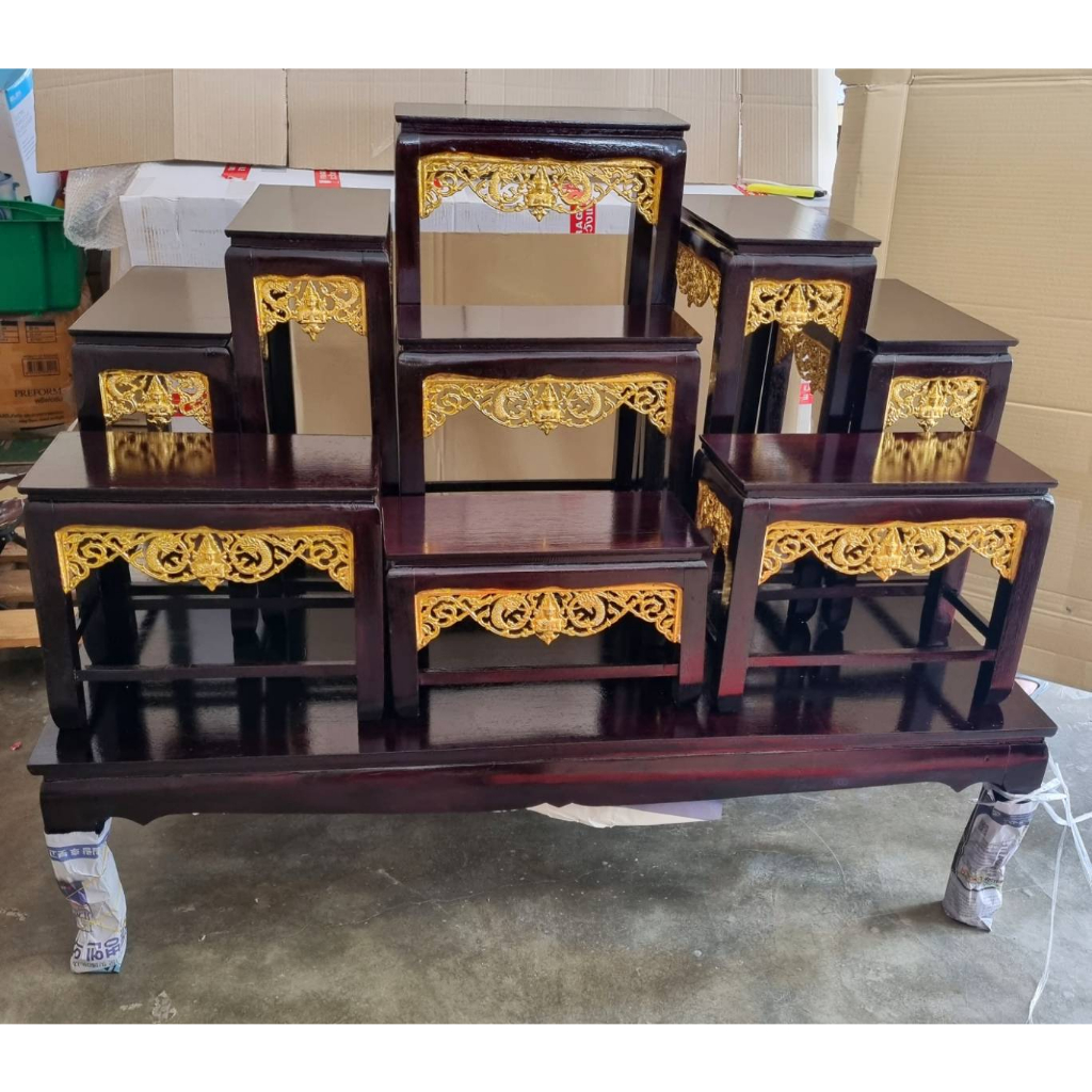 泰国神像特大祭坛桌 拜神桌 供神桌 神台（包邮）Tokh Mhu Tempat Sembahyang Altar Table praying ...