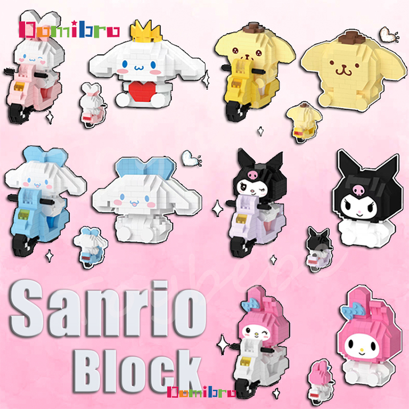 Mini Kuromi Cartoon Building Blocks Kulomi/Melody 3D Model Nano Bricks ...