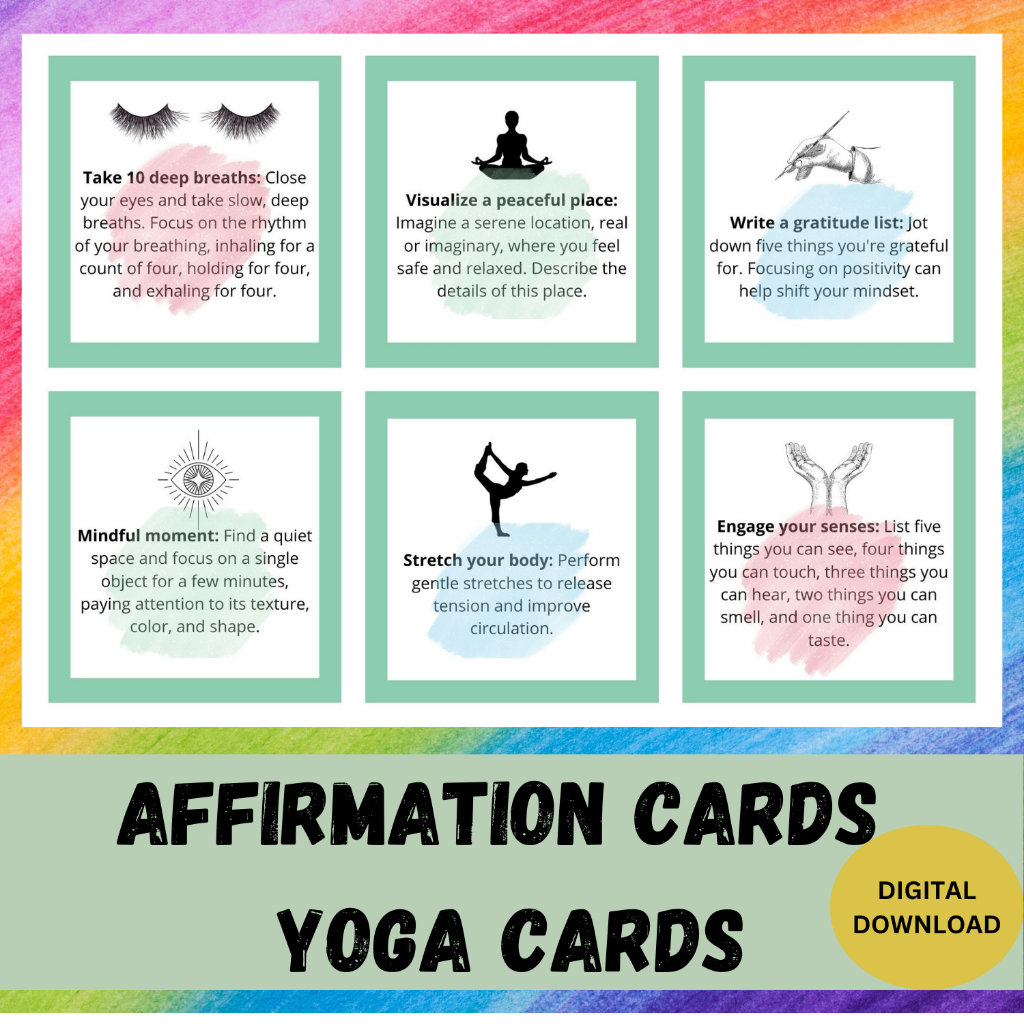 Affirmation Cards | Yoga Cards | Positive Cards | Kad Kata- Kata ...