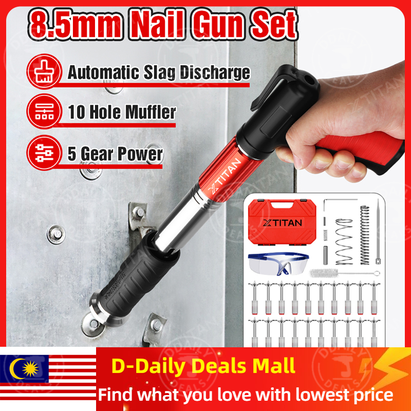 8.5mm Nail Gun Adjustable Steel Nail Gun Rivet Cordless Concrete ...