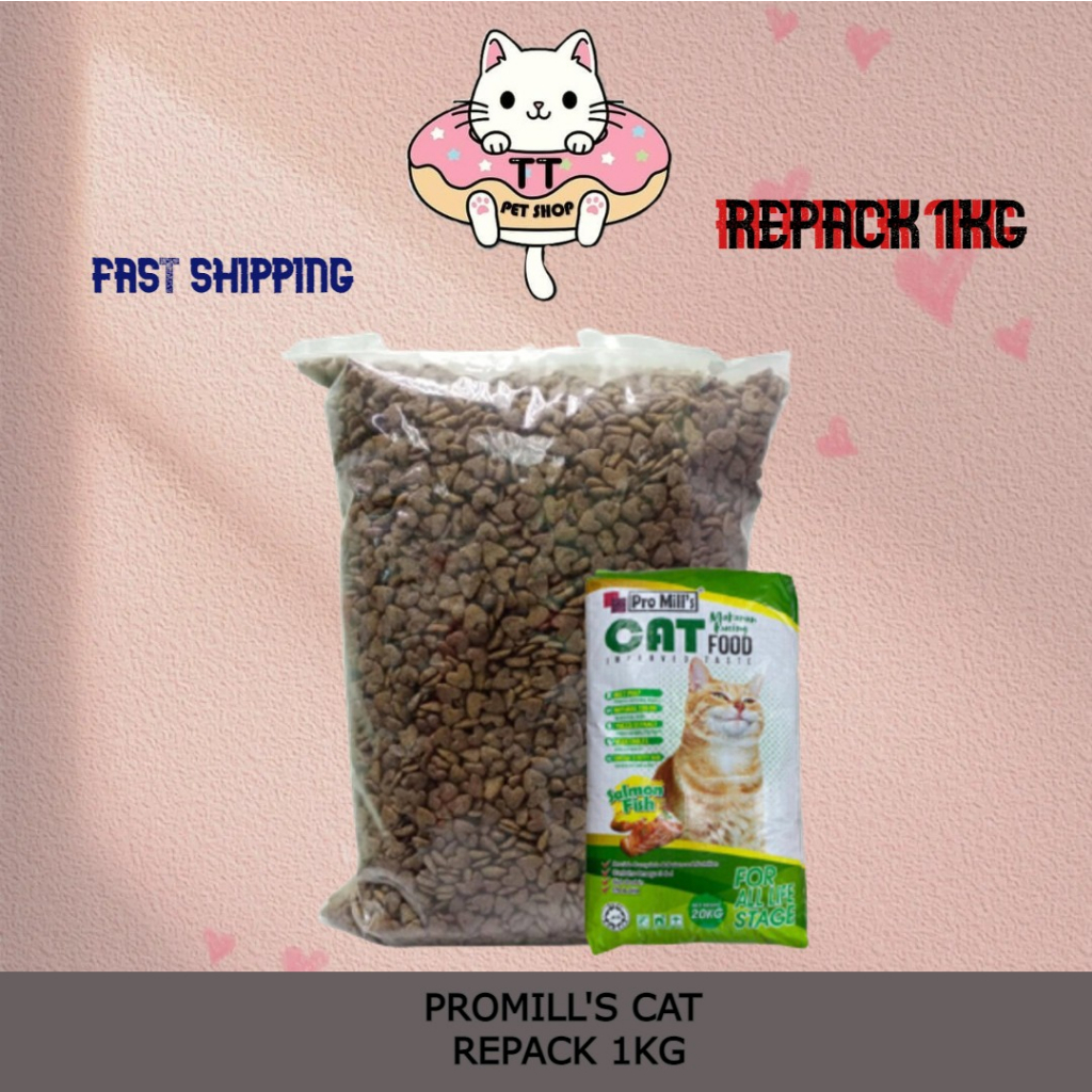 ProMill's Cat Food 1KG repack NEW Packaging and Formula - Original ...