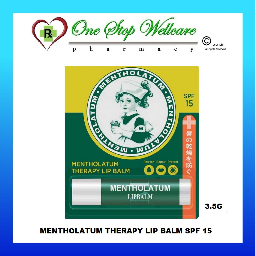 MENTHOLATUM THERAPY LIP BALM SPF 15 3.5G (EXP: 04/2029) | Shopee Malaysia