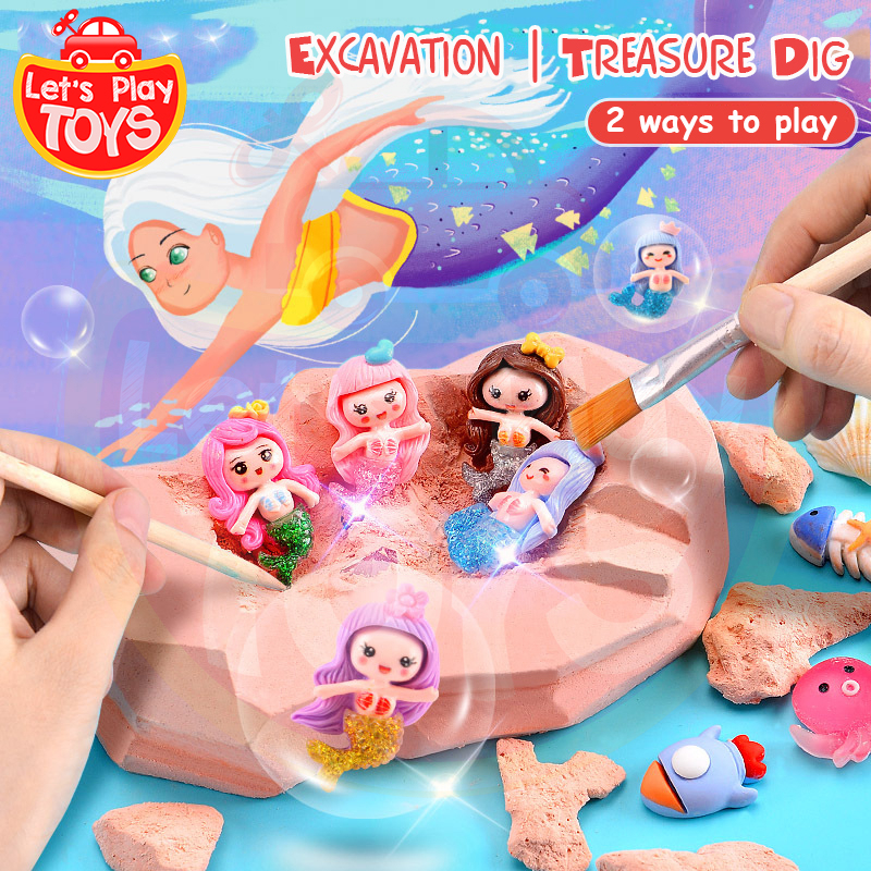 Dig & Discover Treasure Mining Kit Archaeological Excavation ...