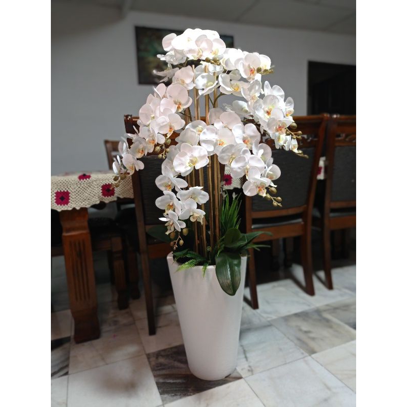 FLOOR ORCHID/GUBAHAN ORKID PREMIUM PASU BESAR TINGGI UNTUK RUMAH, OFIS ...
